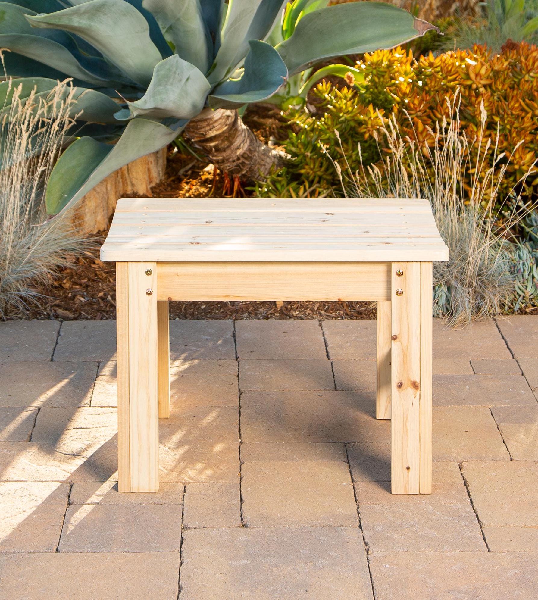 2FT Backless Outdoor Indoor Wood Bench, Natural #4202N - Etsy