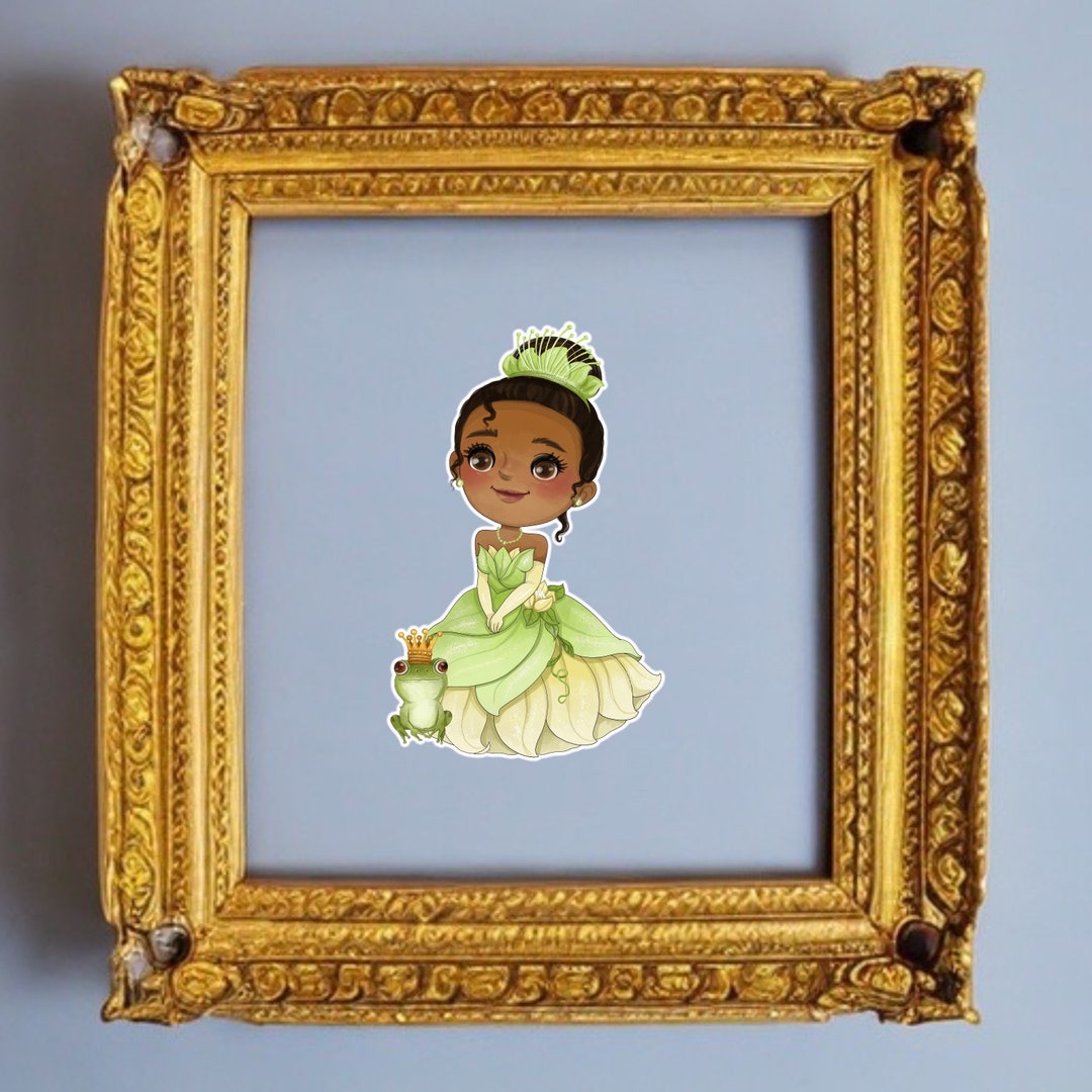 Frog and Princess Vinyl Sticker - Etsy