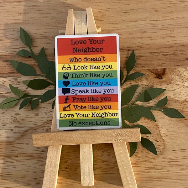 Love Your Neighbor Bumper Sticker - Etsy