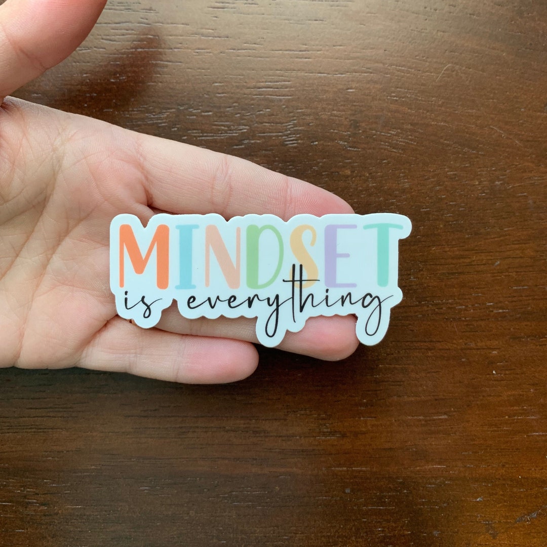 Mindset is Everything Sticker Pastel Quote Sticker - Etsy