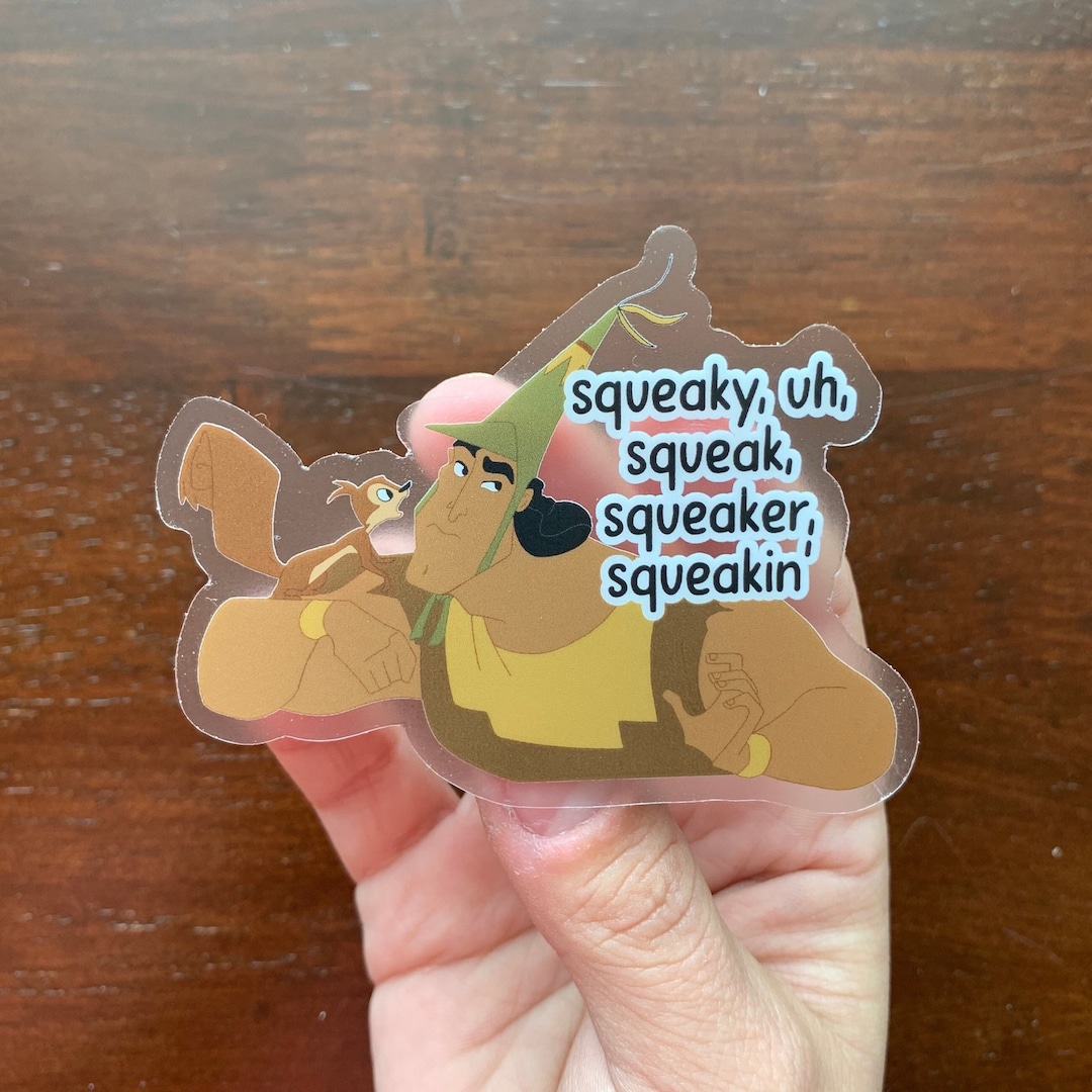 Kronk Transparent Sticker, Squeaker Sticker, the Emperor's New Groove ...