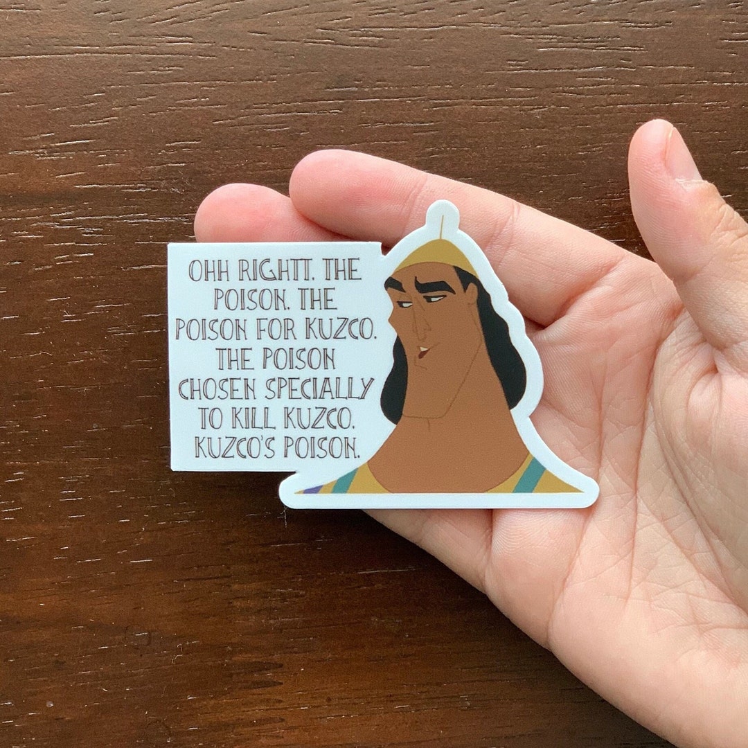 Kuzco's Poison Decal, Kronk Sticker, the Emperor's New Groove Sticker ...