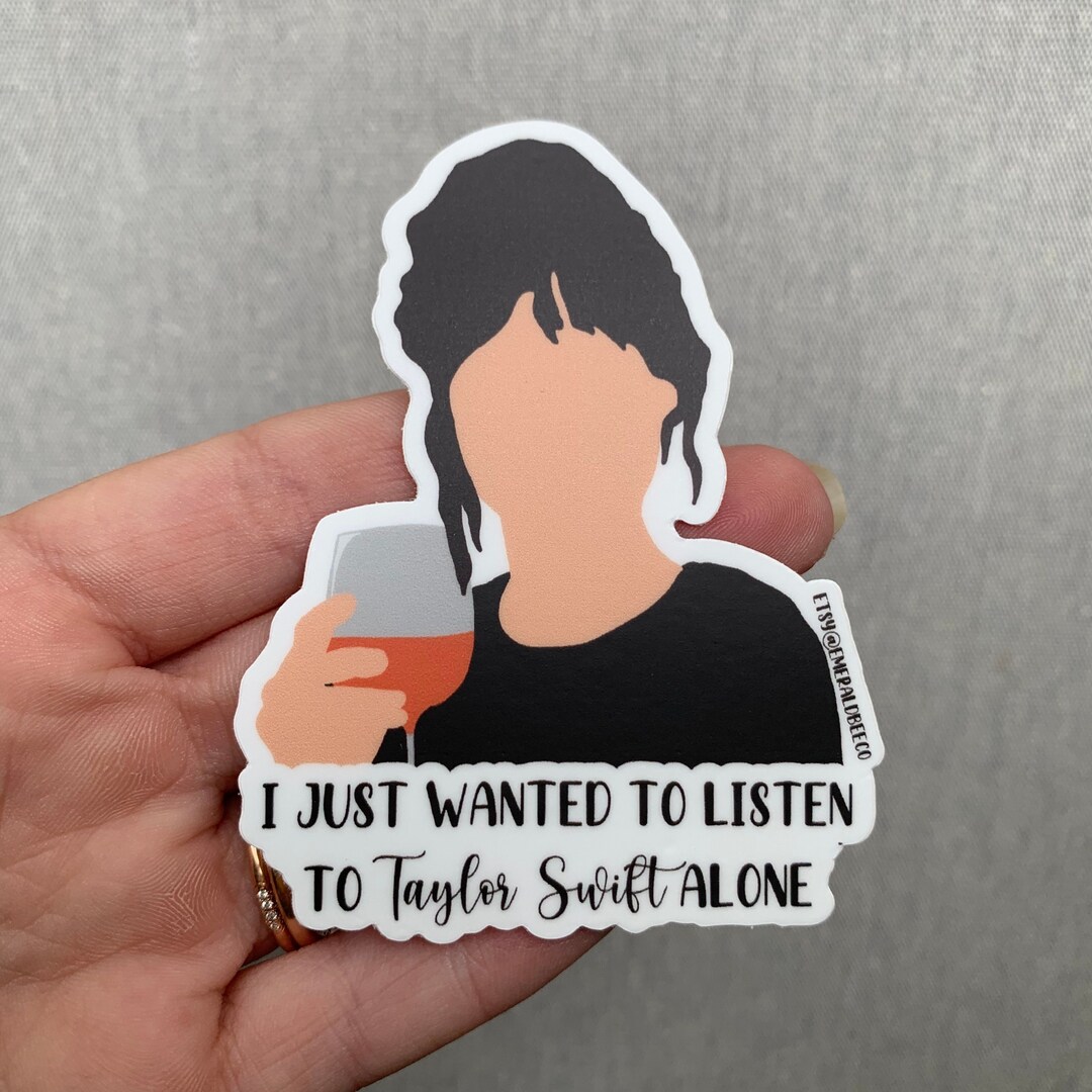 Jessica Day New Girl Sticker I Just Wanted to Listen to - Etsy