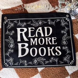 Read More Books Canvas Banner: Book Nook Wall Art - Etsy