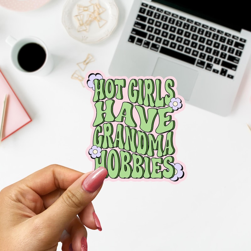 Grandma Hobby Sticker - Etsy UK