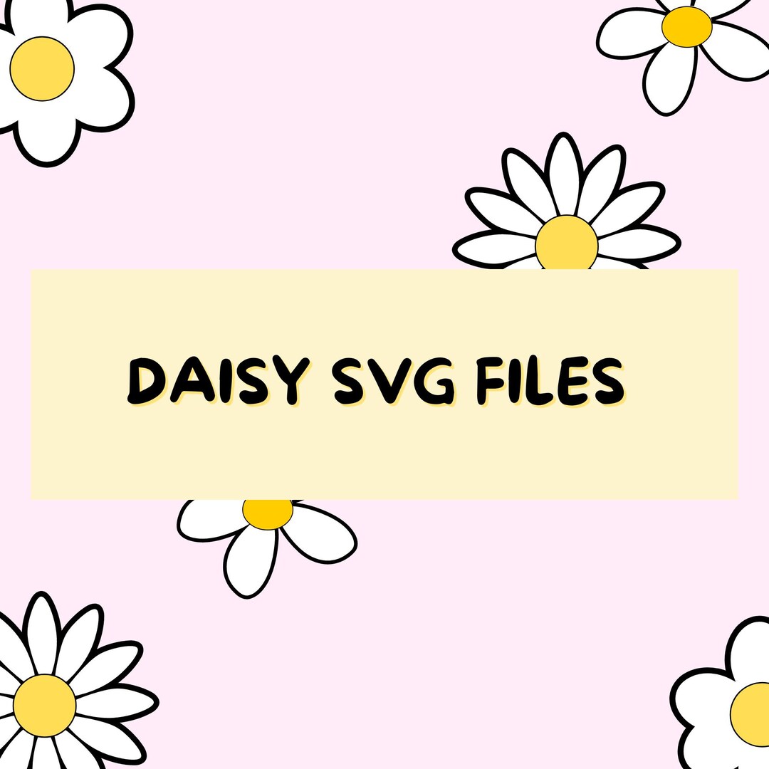 Daisy SVG Cricut SVG Flower Design at Home DIY Vinyl Sticker - Etsy