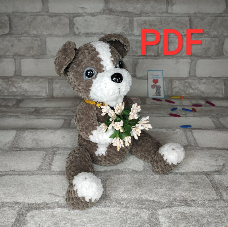 Crochet Dog Pattern PDF Tutorial – Amigurumi Plush Puppy DIY – Soft Toy ...