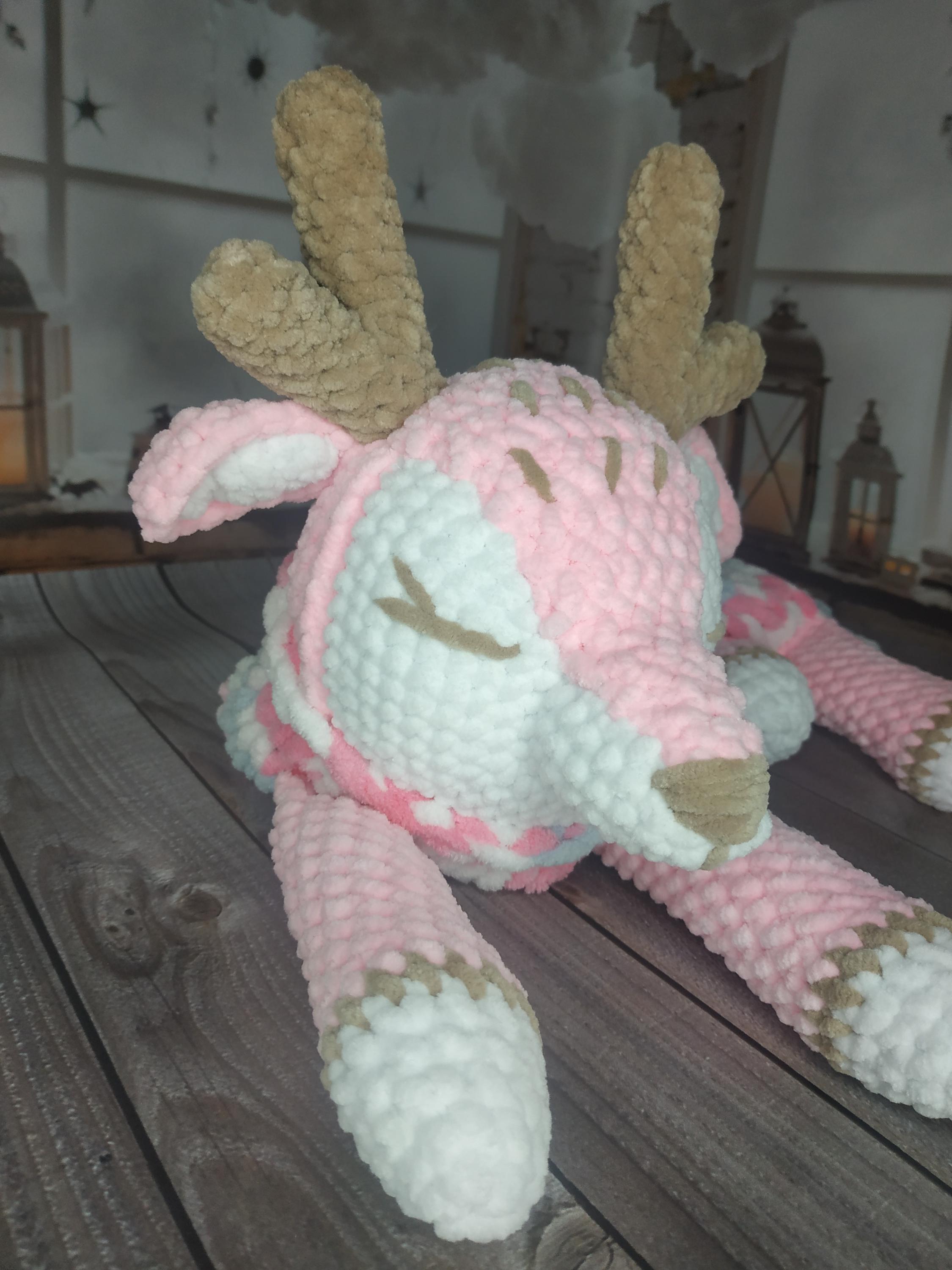 Pajama Holder, Deer Pajama Bag, Crochet Reindeer, Amigurumi Deer ...