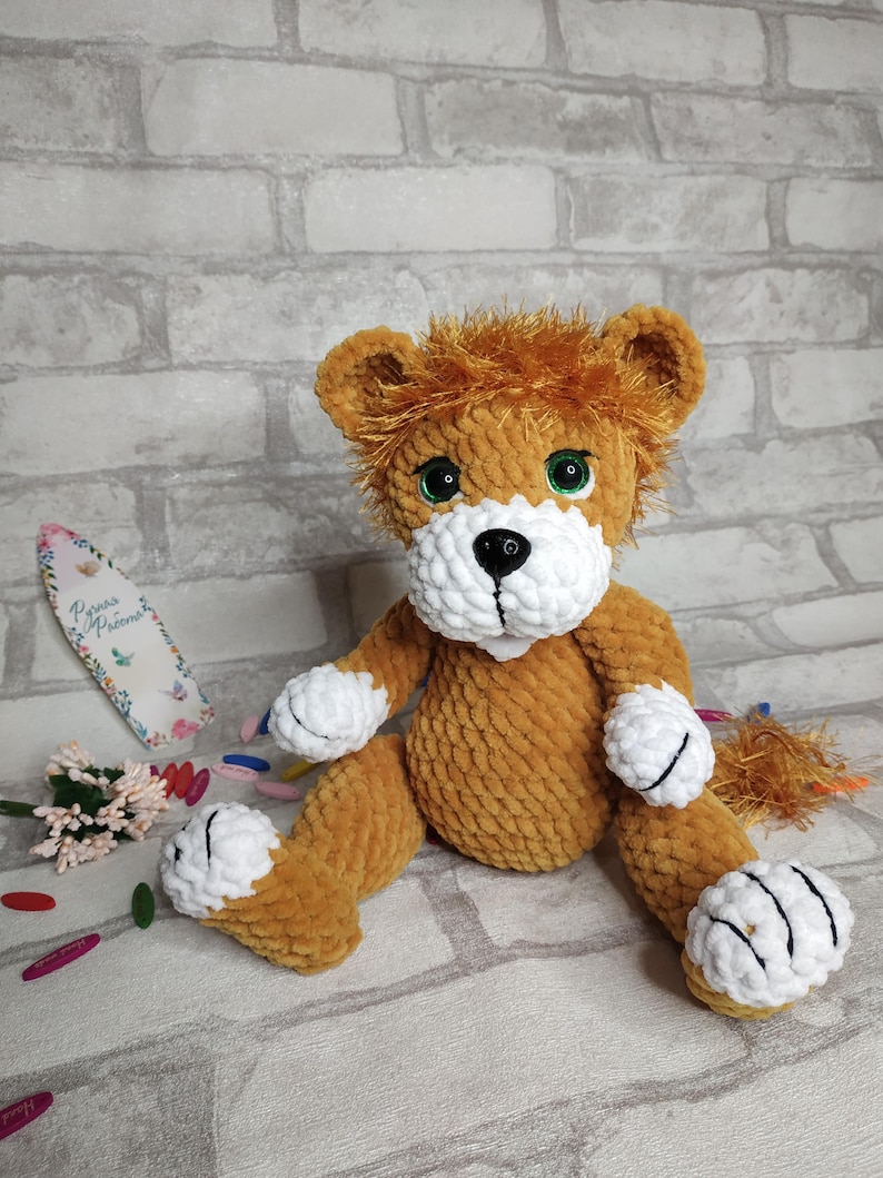 Amigurumi Lion Crochet Pattern PDF – DIY Plush Toy Tutorial – Easy ...