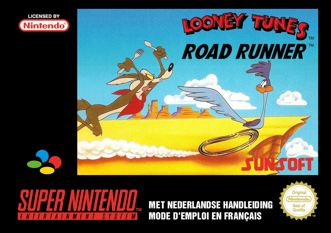 Looney Tunes Road Runner SNES Repro Box Superior Quality - Etsy