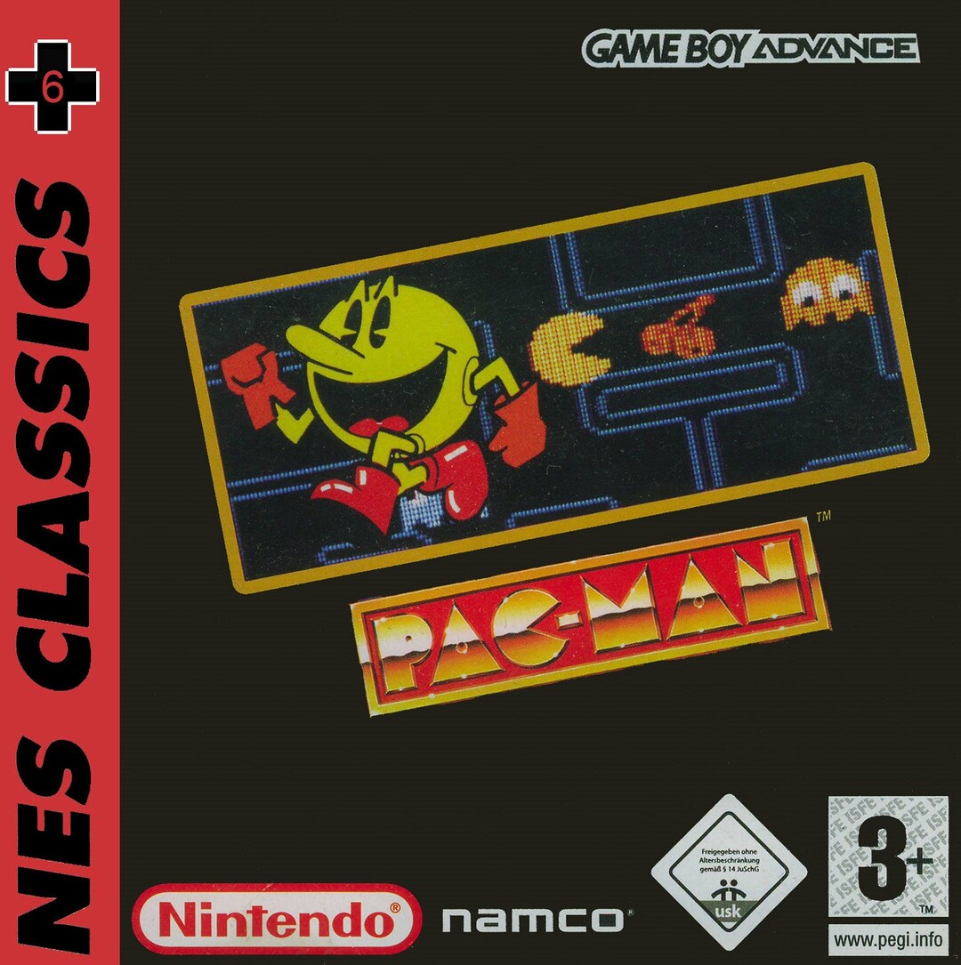 Pac Man NES Classics GBA Repro Box Superior Quality - Etsy