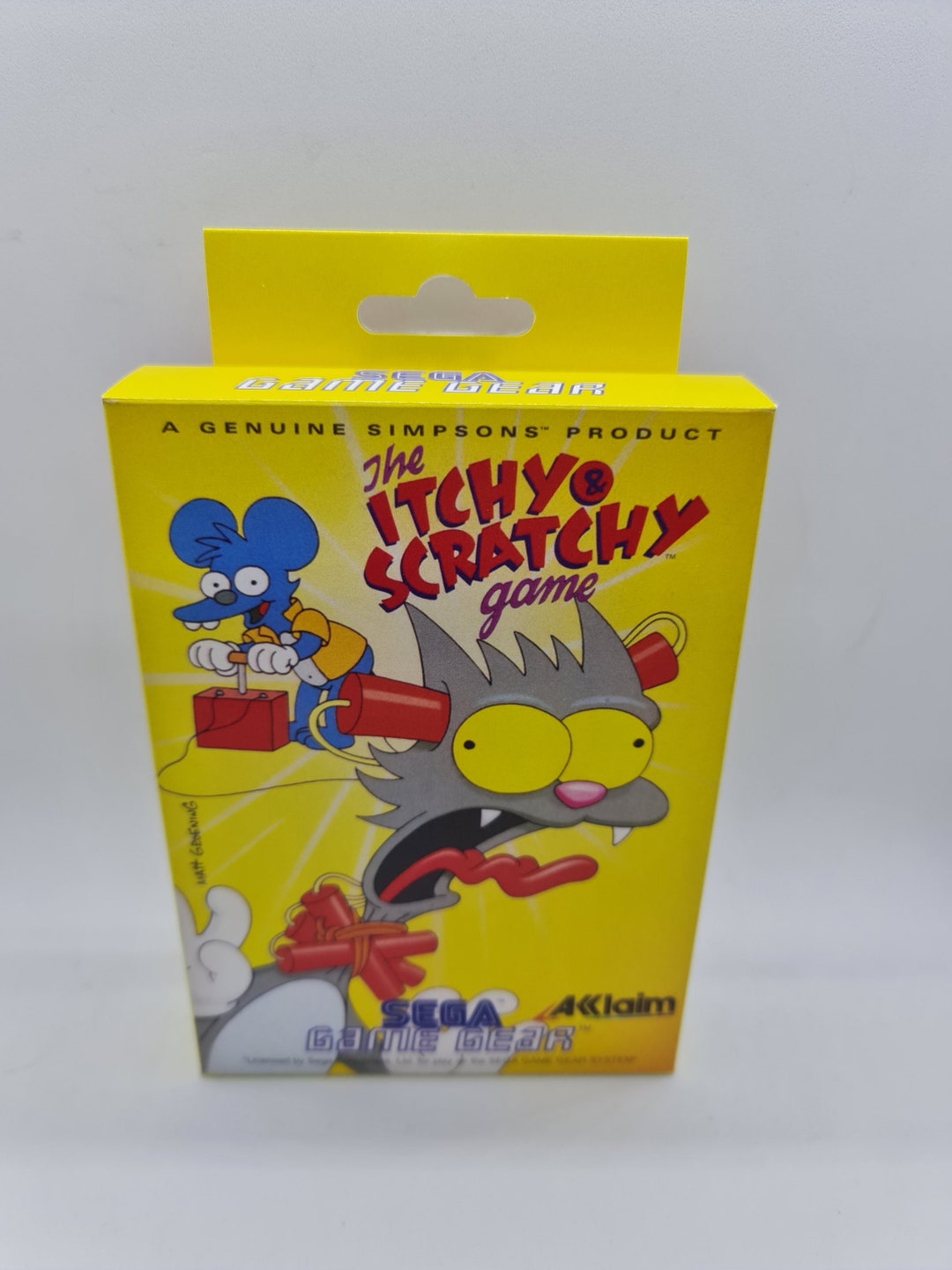 The Itchy & Scratchy Game SEGA Game Gear Repro Box - Etsy