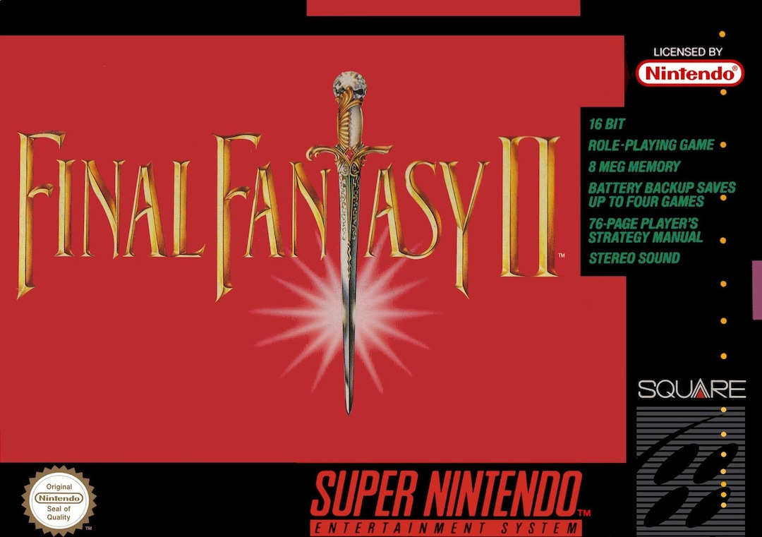 Final Fantasy 2 SNES Repro Box Superior Quality - Etsy