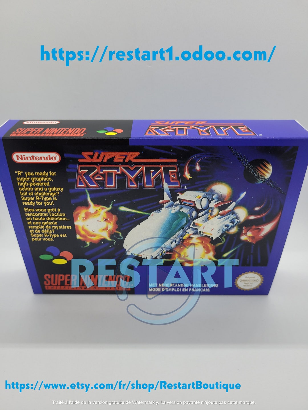Super R-type SNES Repro Box Top Quality - Etsy