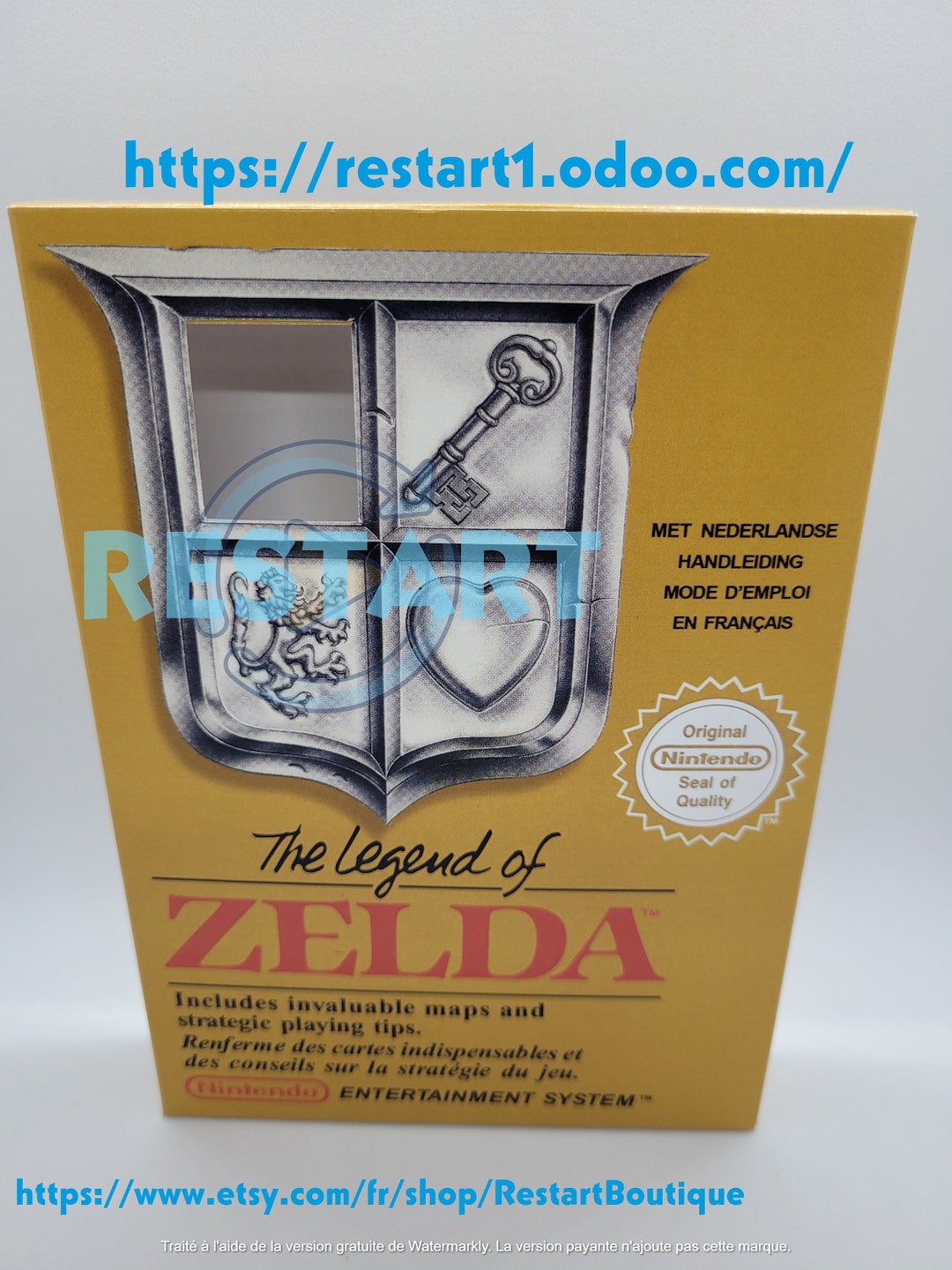 The Legend of Zelda NES Repro Box Premium Quality - Etsy