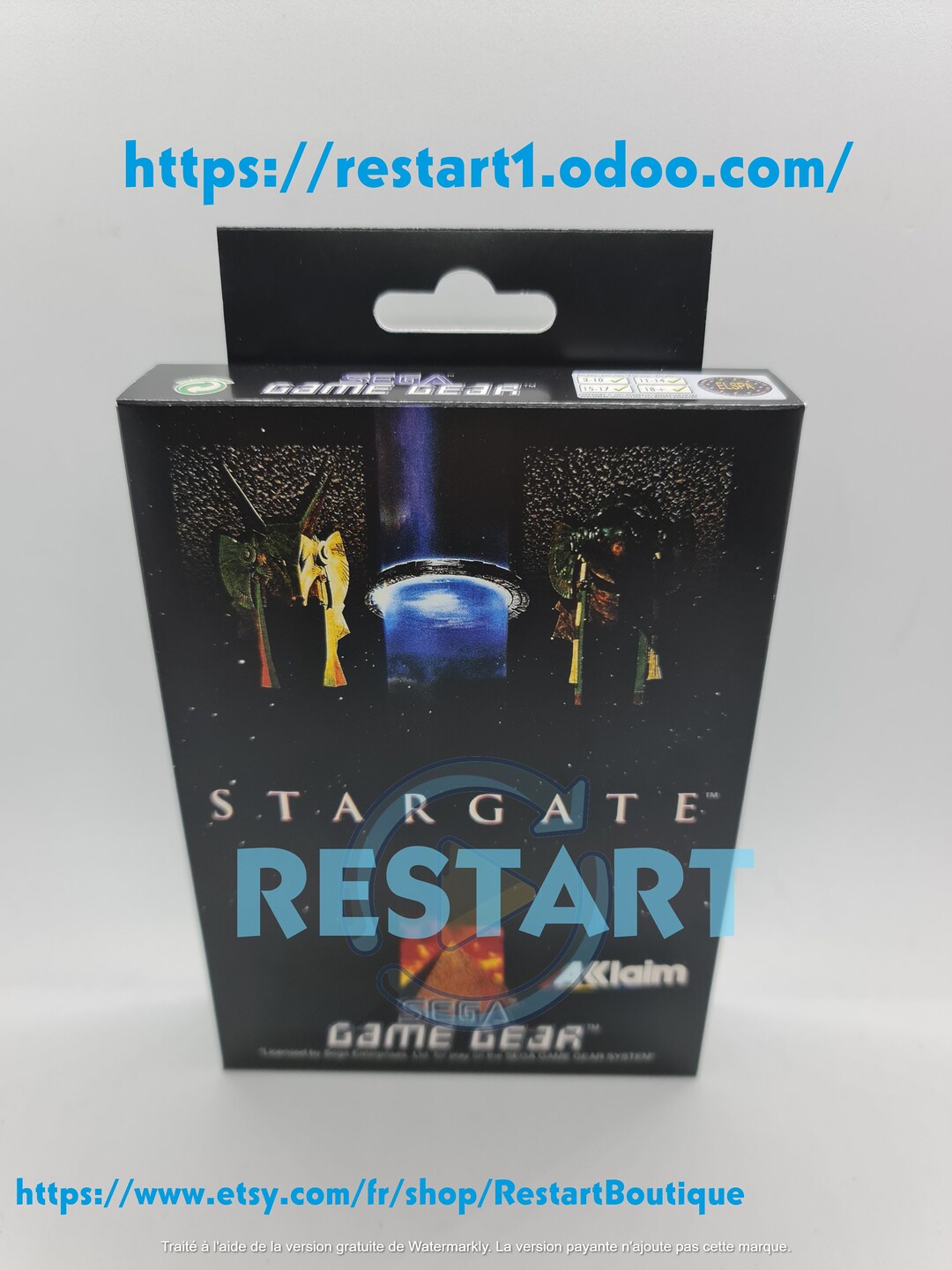 Stargate SEGA Game Gear Repro Box Top Quality - Etsy