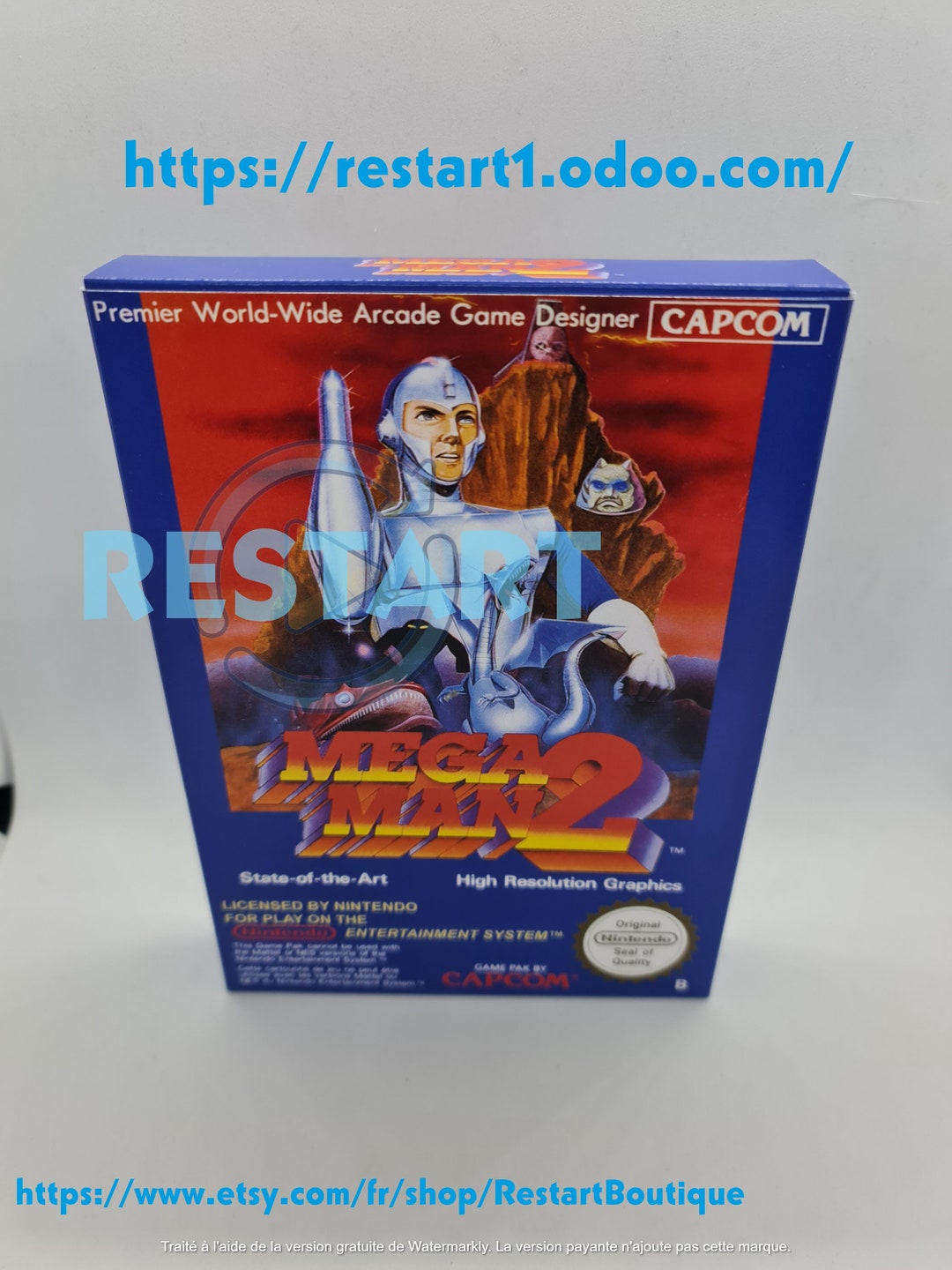 Mega Man 2 NES Repro Box Premium Quality - Etsy