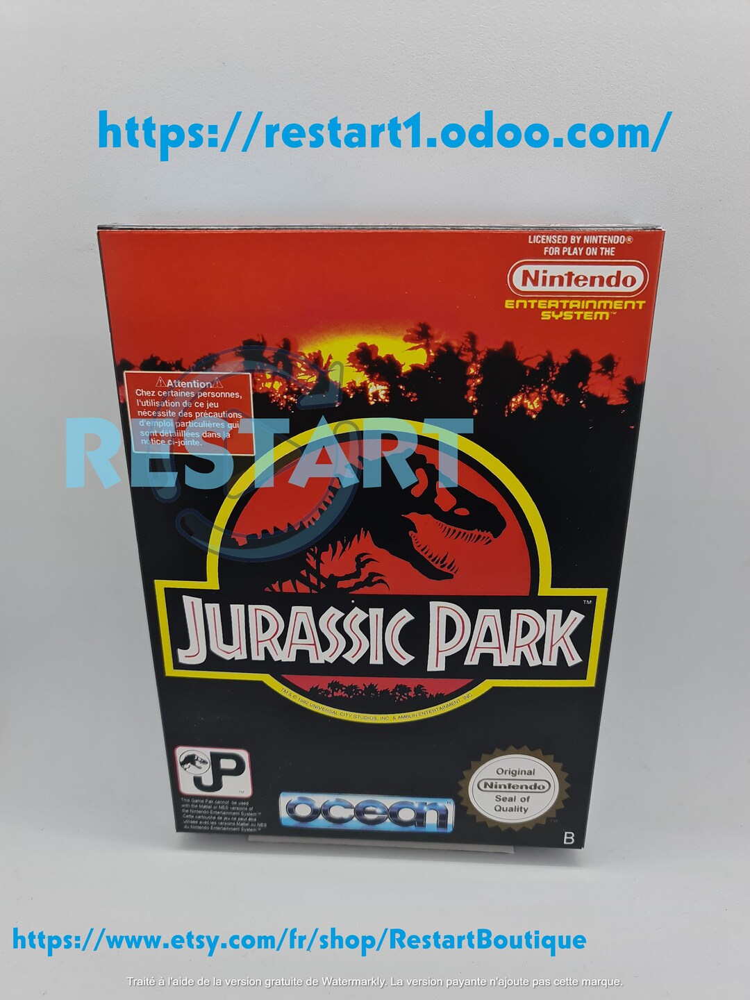 Jurassic Park NES Repro Box Premium Quality - Etsy