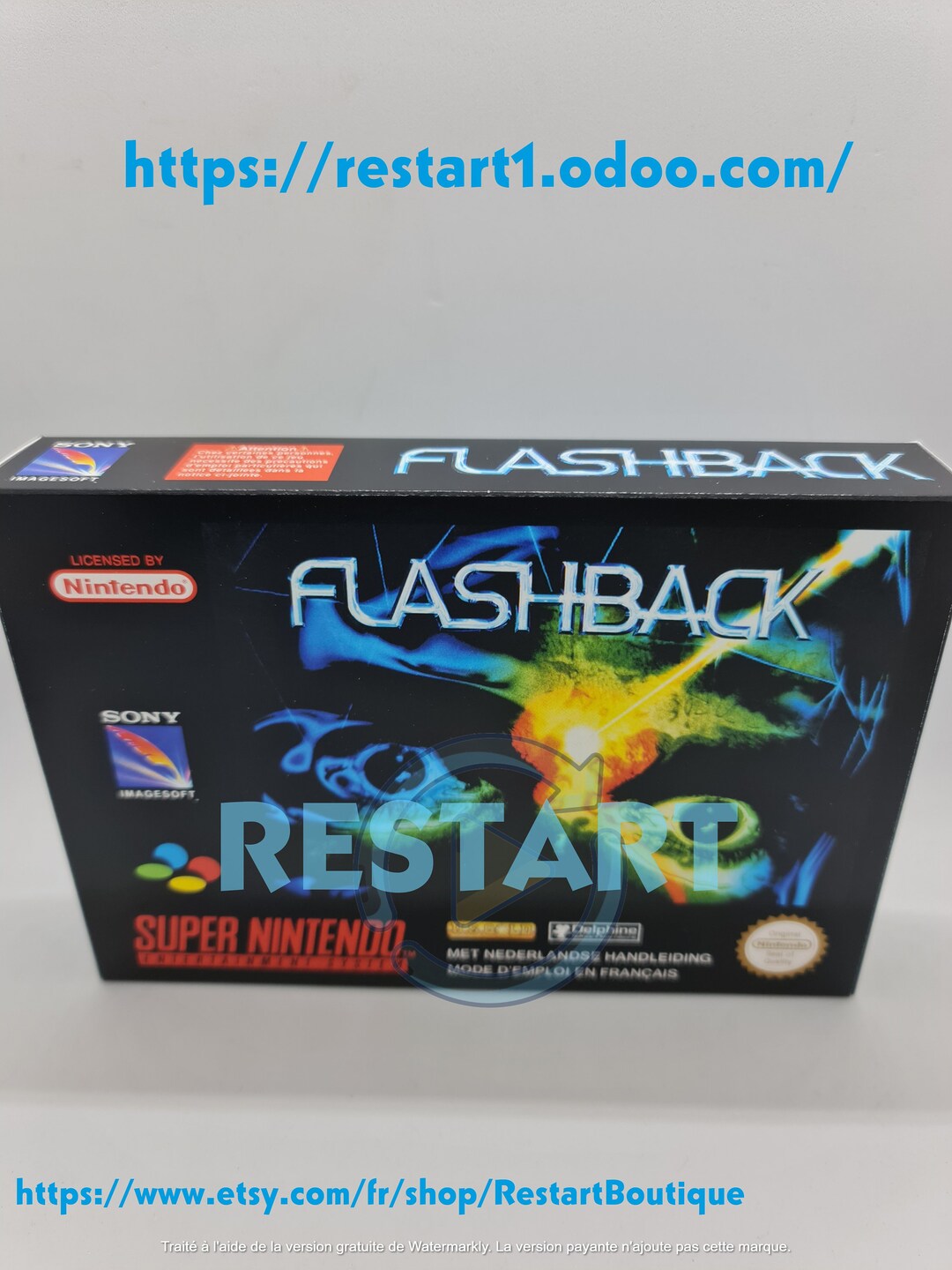 Flashback SNES Repro Box Premium Quality - Etsy