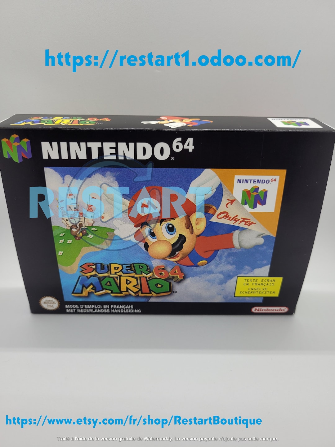 Super Mario 64 N64 Repro Box Superior Quality - Etsy