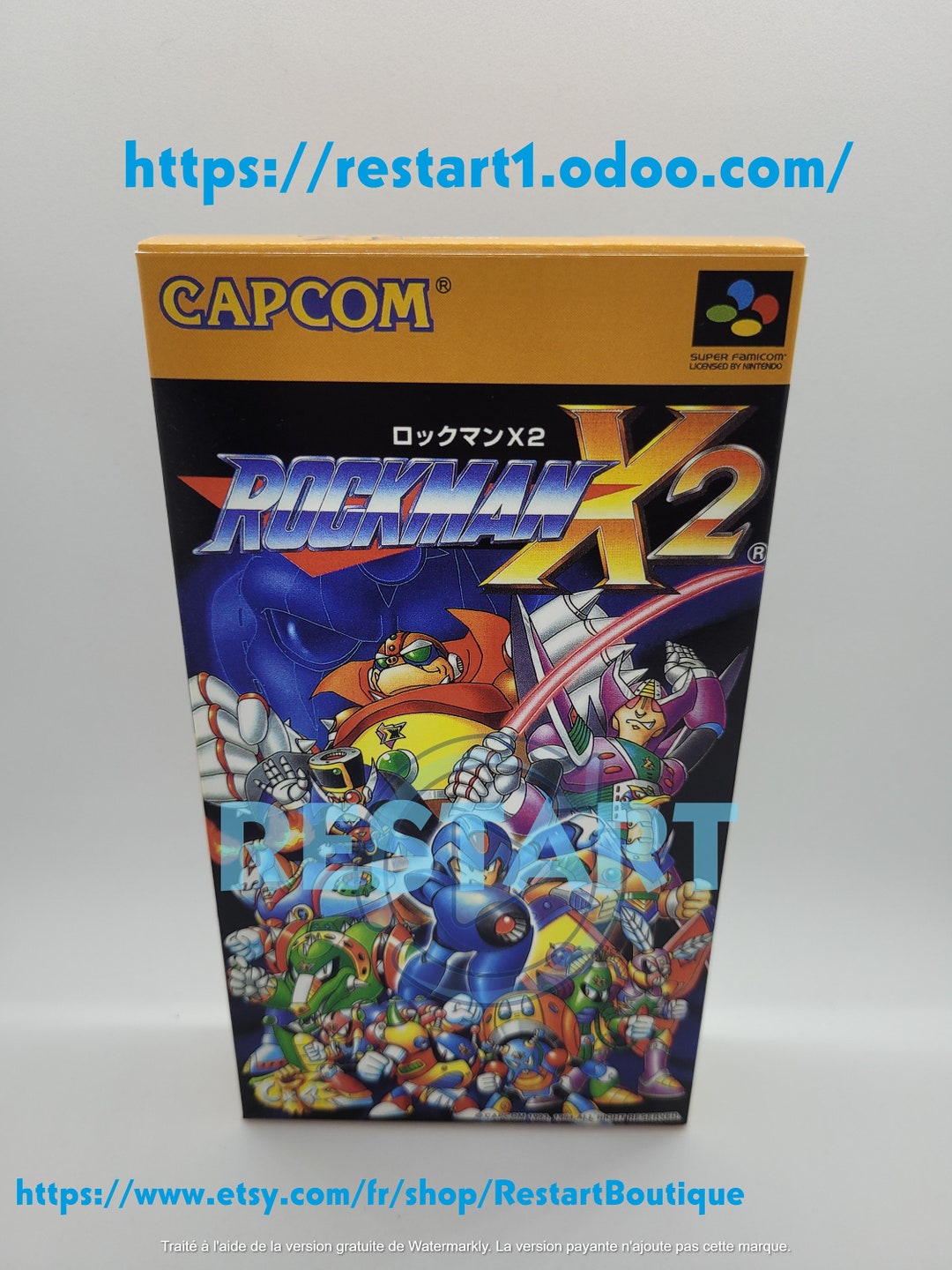 Mega Man X2 Rock Man X2 SNES Repro Box Superior Quality - Etsy