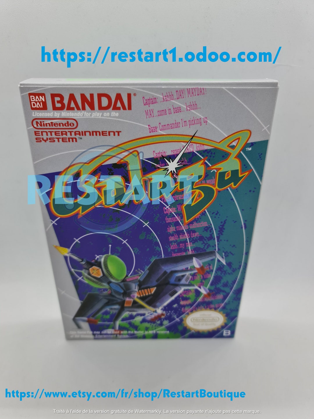 Galaga NES Repro Box Top Quality - Etsy