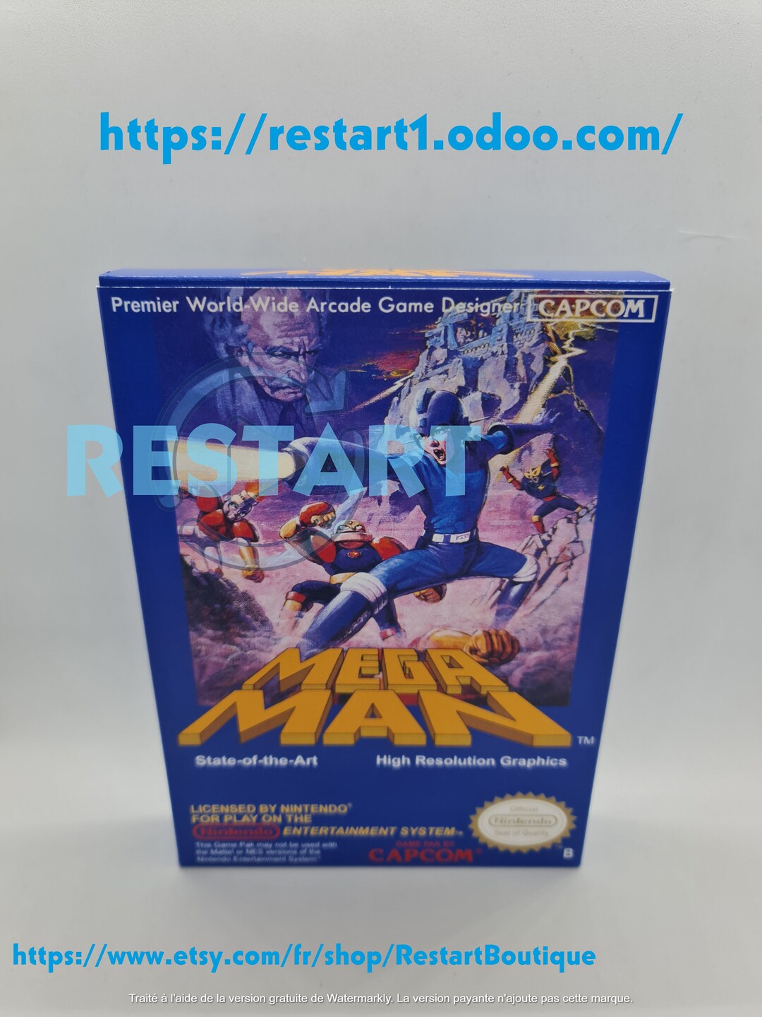 Mega Man 1 NES Repro Box Top Quality - Etsy