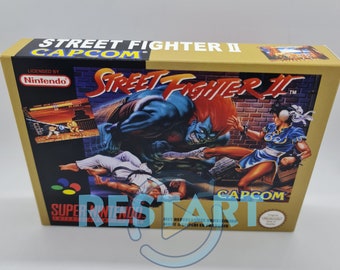 Street Fighter 2 SNES Box Manual and Tray NO GAME Included - Etsy