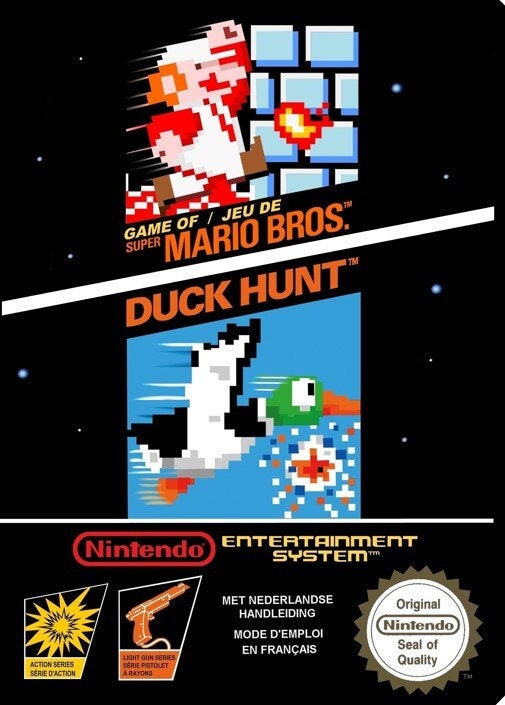 Super Mario Bros Duck Hunt NES Repro Box Premium - Etsy
