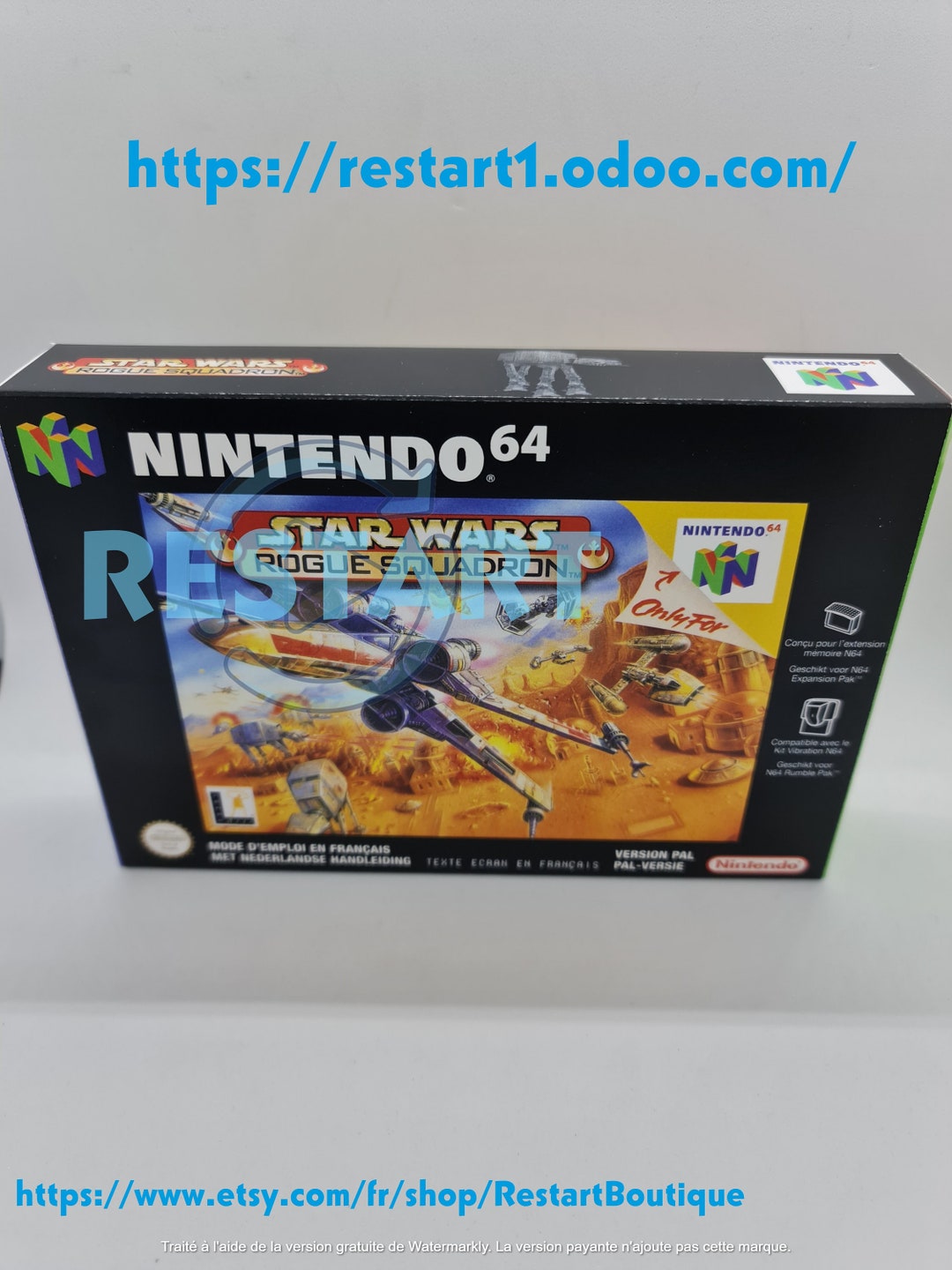 Star Wars Rogue Squadron N64 Repro Box Premium Quality - Etsy