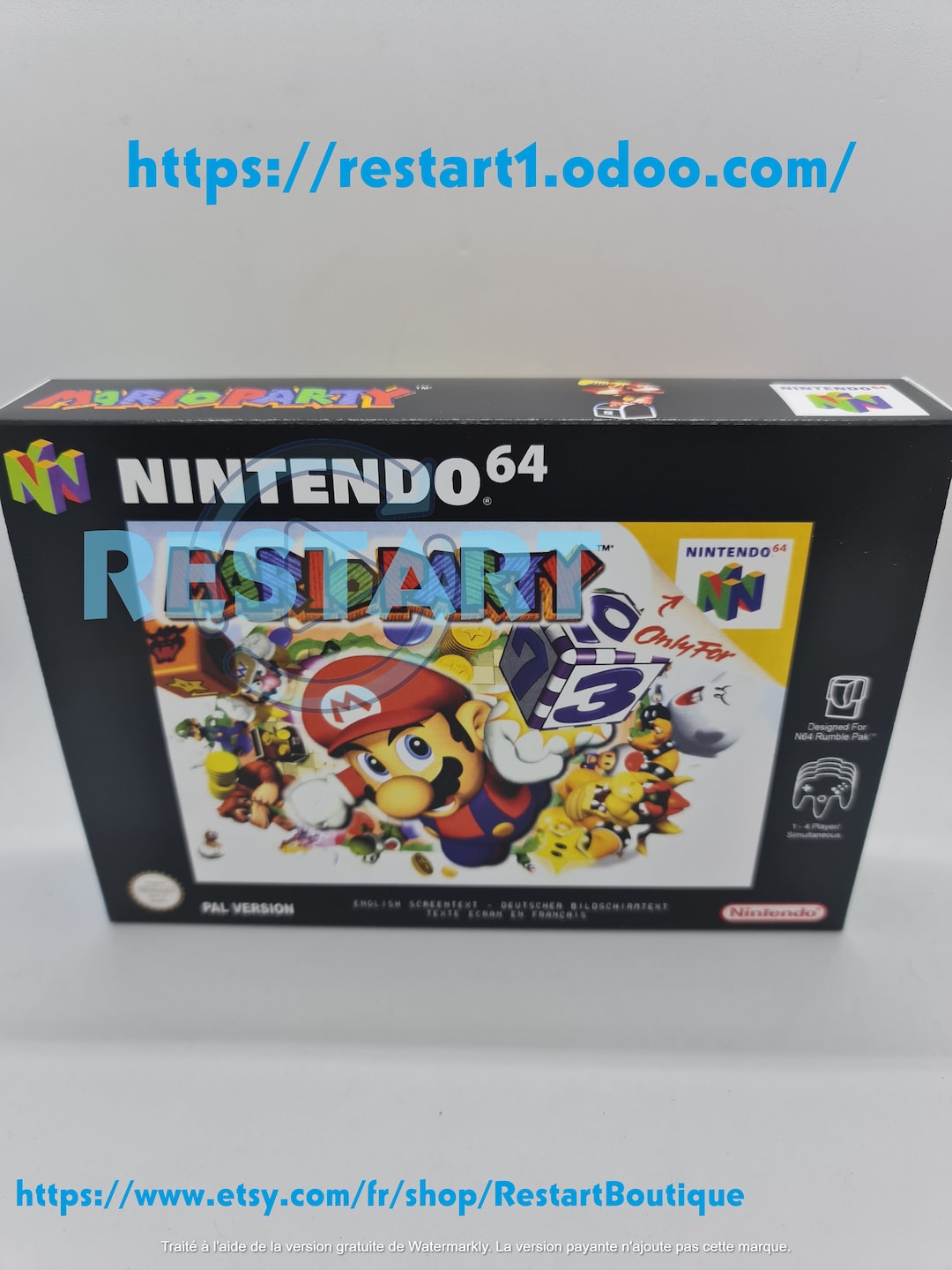 Mario Party 1 N64 Repro Box Premium Quality - Etsy