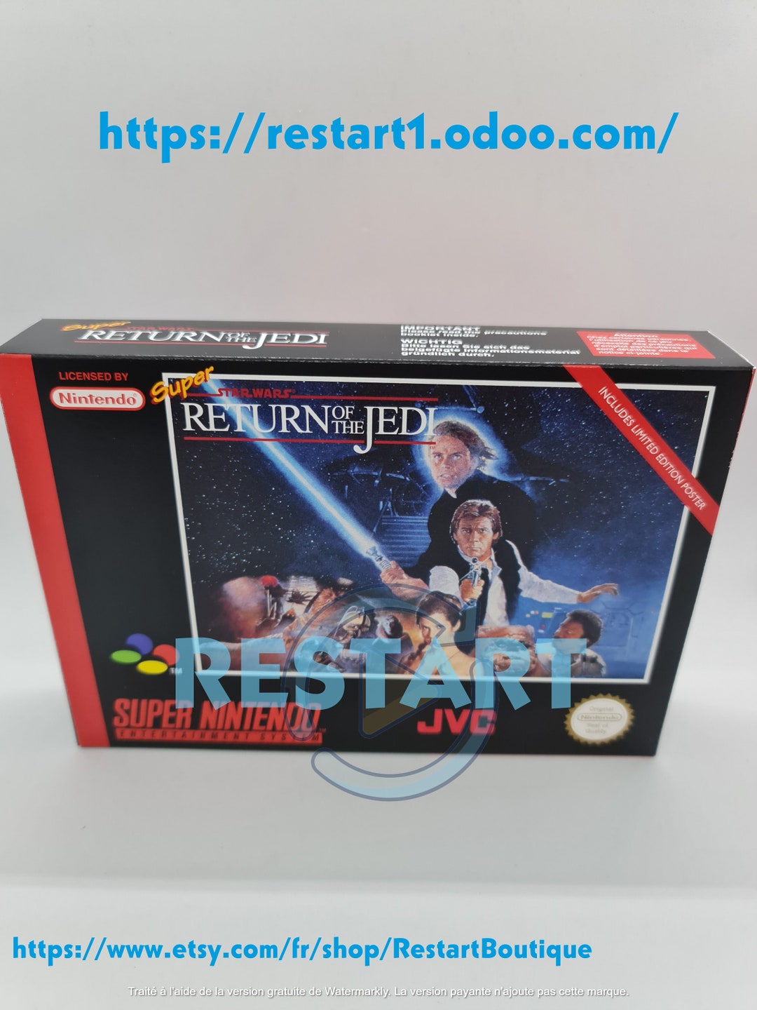 Super Star Wars Return of the Jedi SNES Repro Box Premium Quality - Etsy