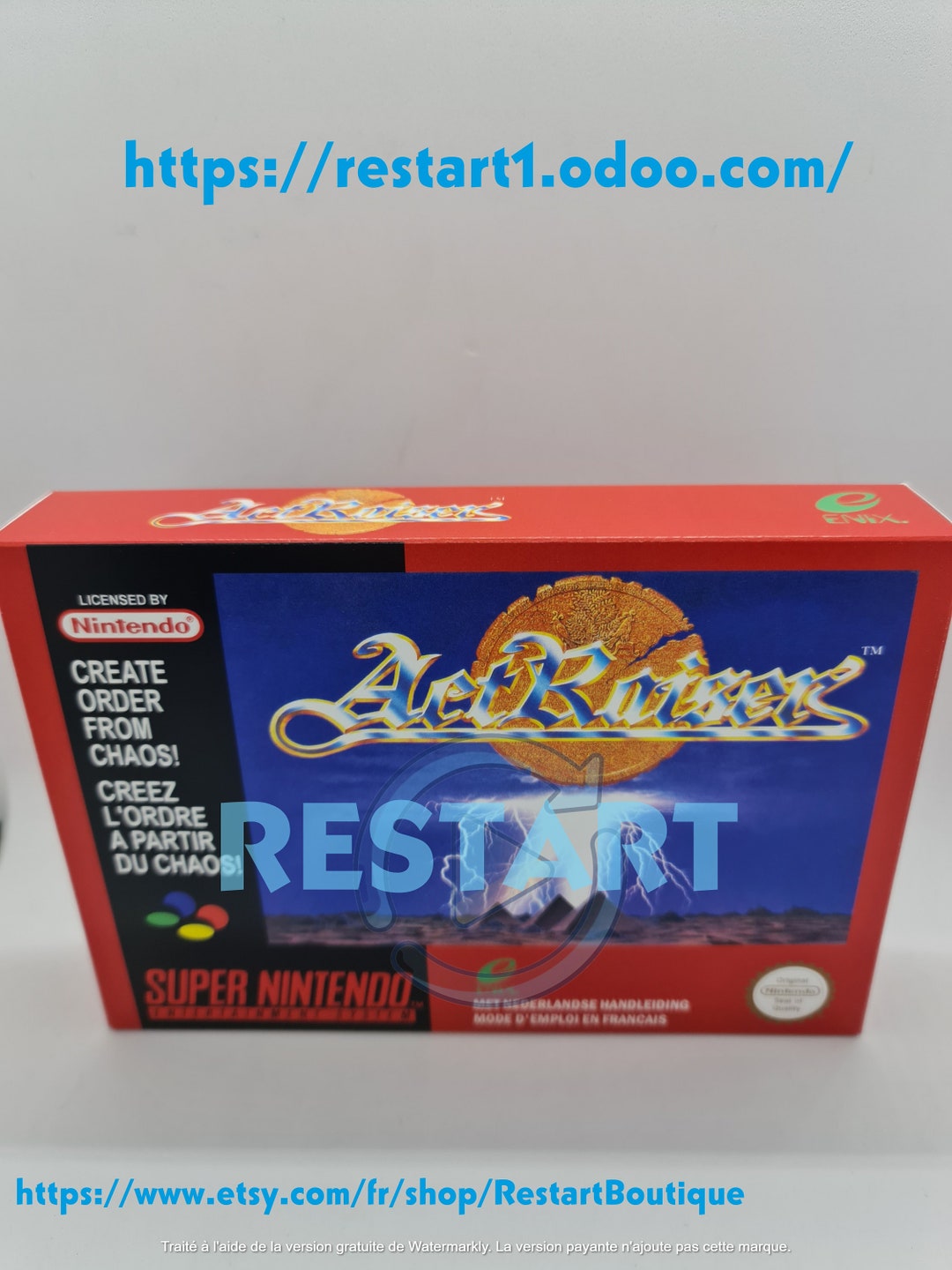 Actraiser SNES Repro Box Premium Quality - Etsy
