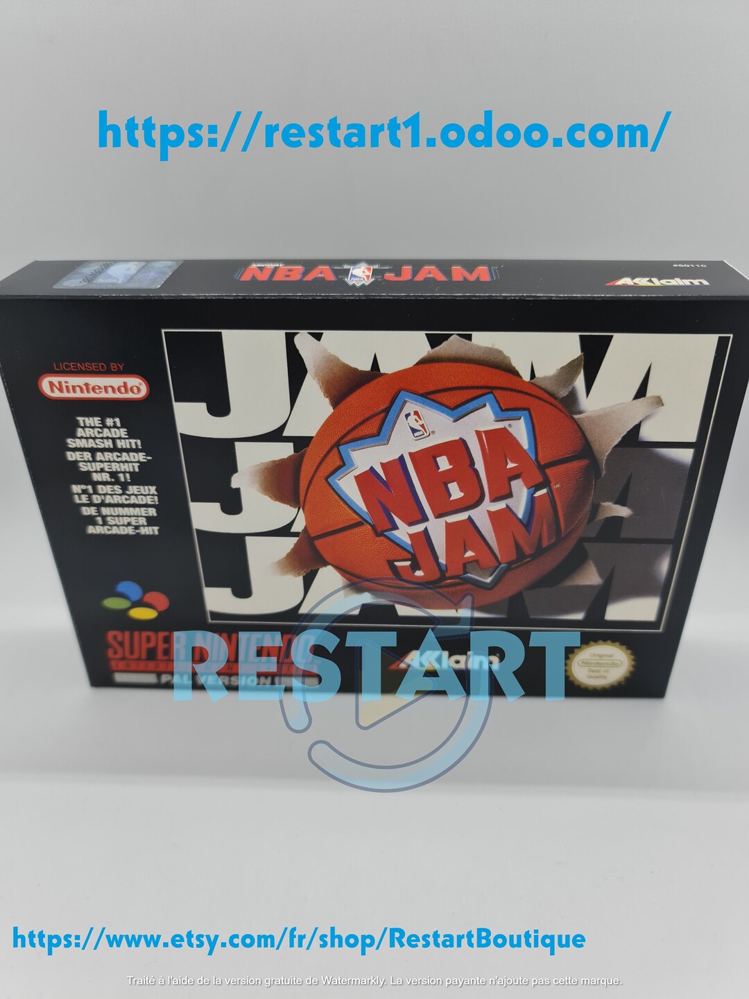 NBA Jam SNES Repro Box Premium Quality - Etsy