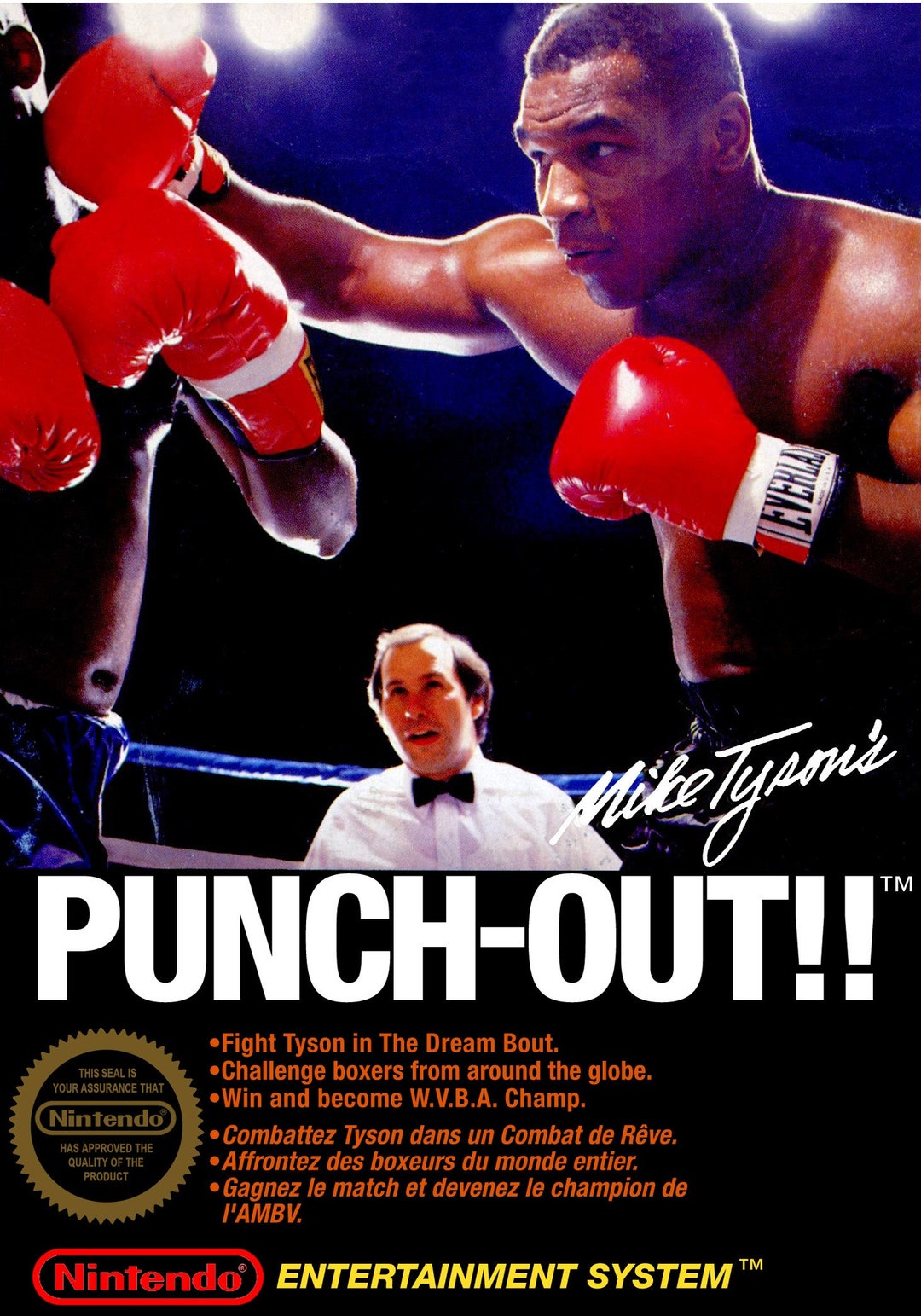 Myke Tyson's Punch Out NES Repro Box Superior Quality - Etsy