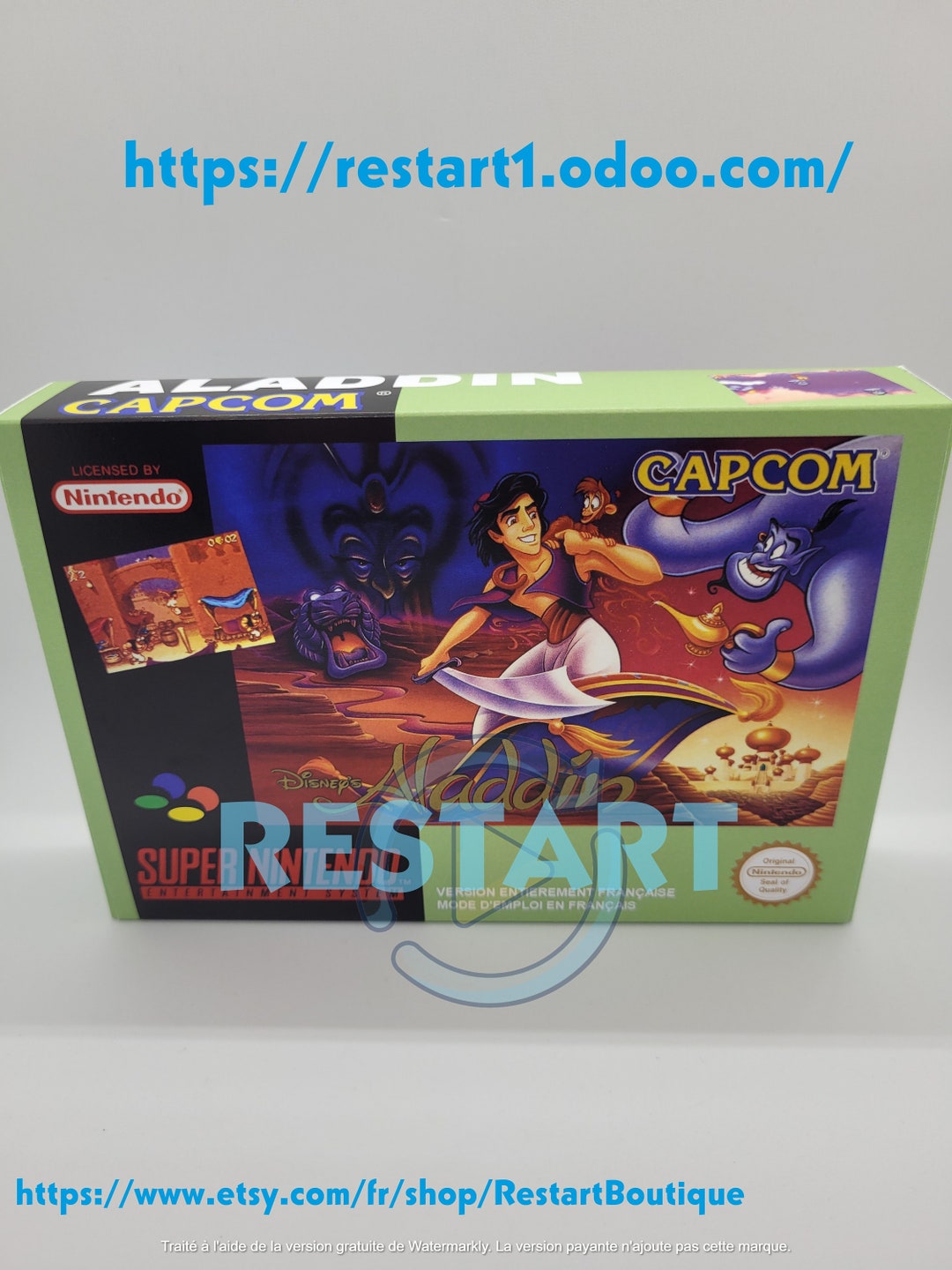 Disney's Aladdin SNES Repro Box Premium Quality - Etsy