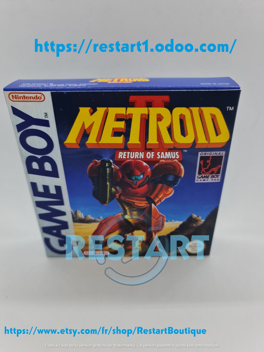 Metroid 2 Return of Samus GB Repro Box Top Quality - Etsy