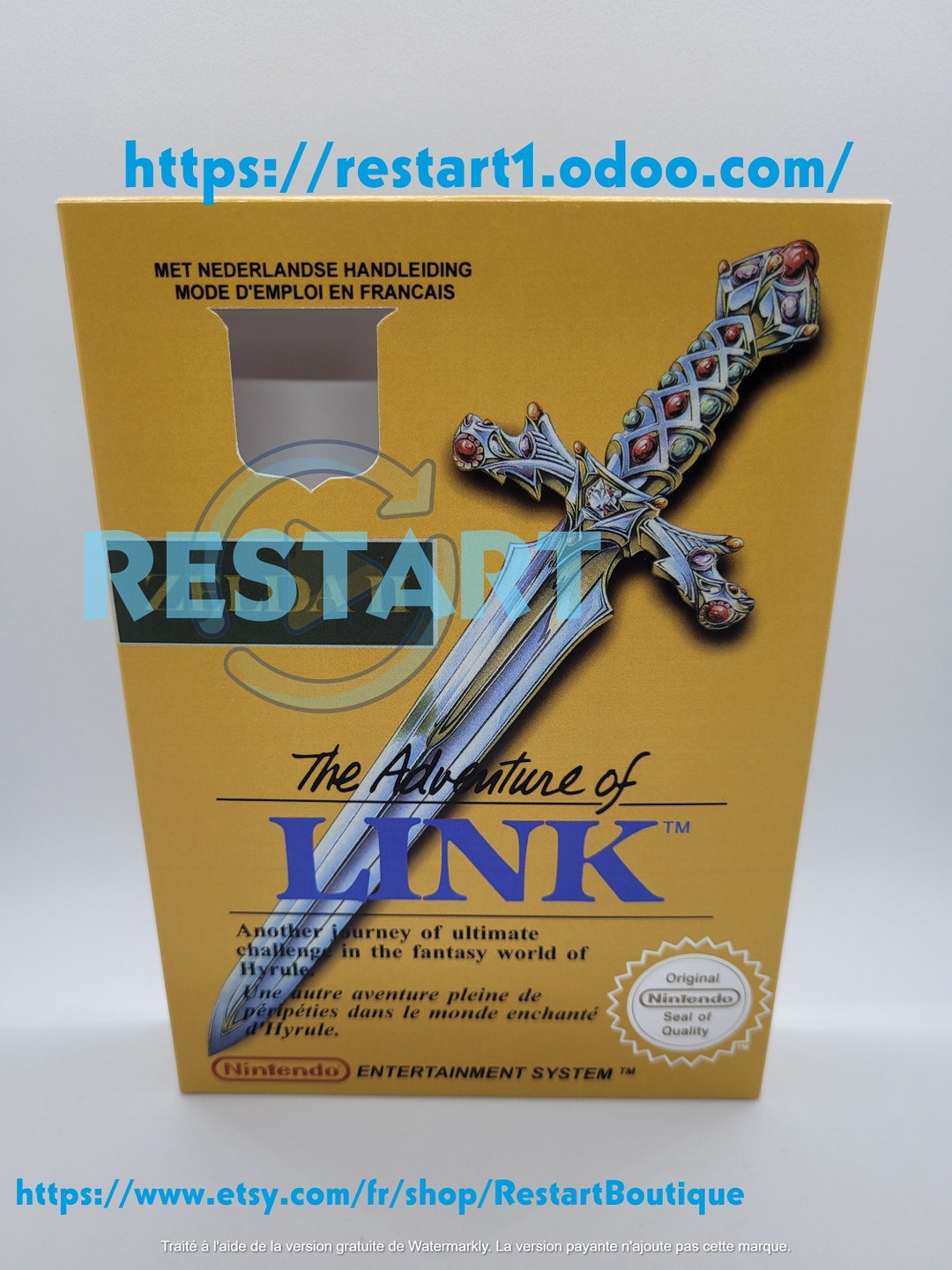 The Adventure of Link Zelda 2 NES Repro Box Premium - Etsy