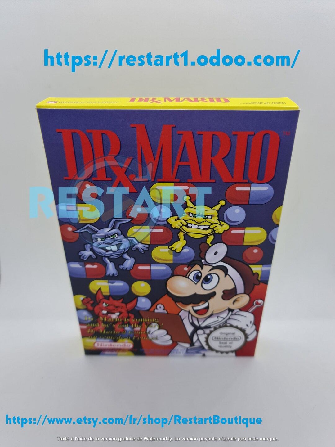 Dr Mario NES Repro Box Premium Quality - Etsy