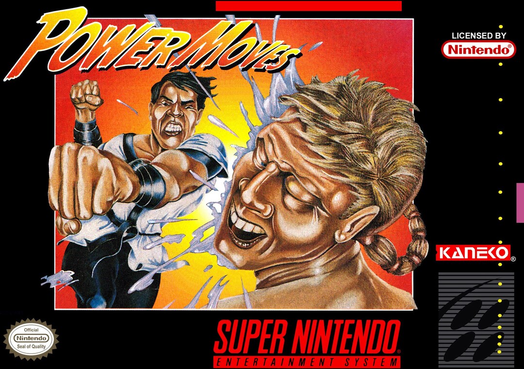 Power Moves SNES Repro Box Superior Quality - Etsy