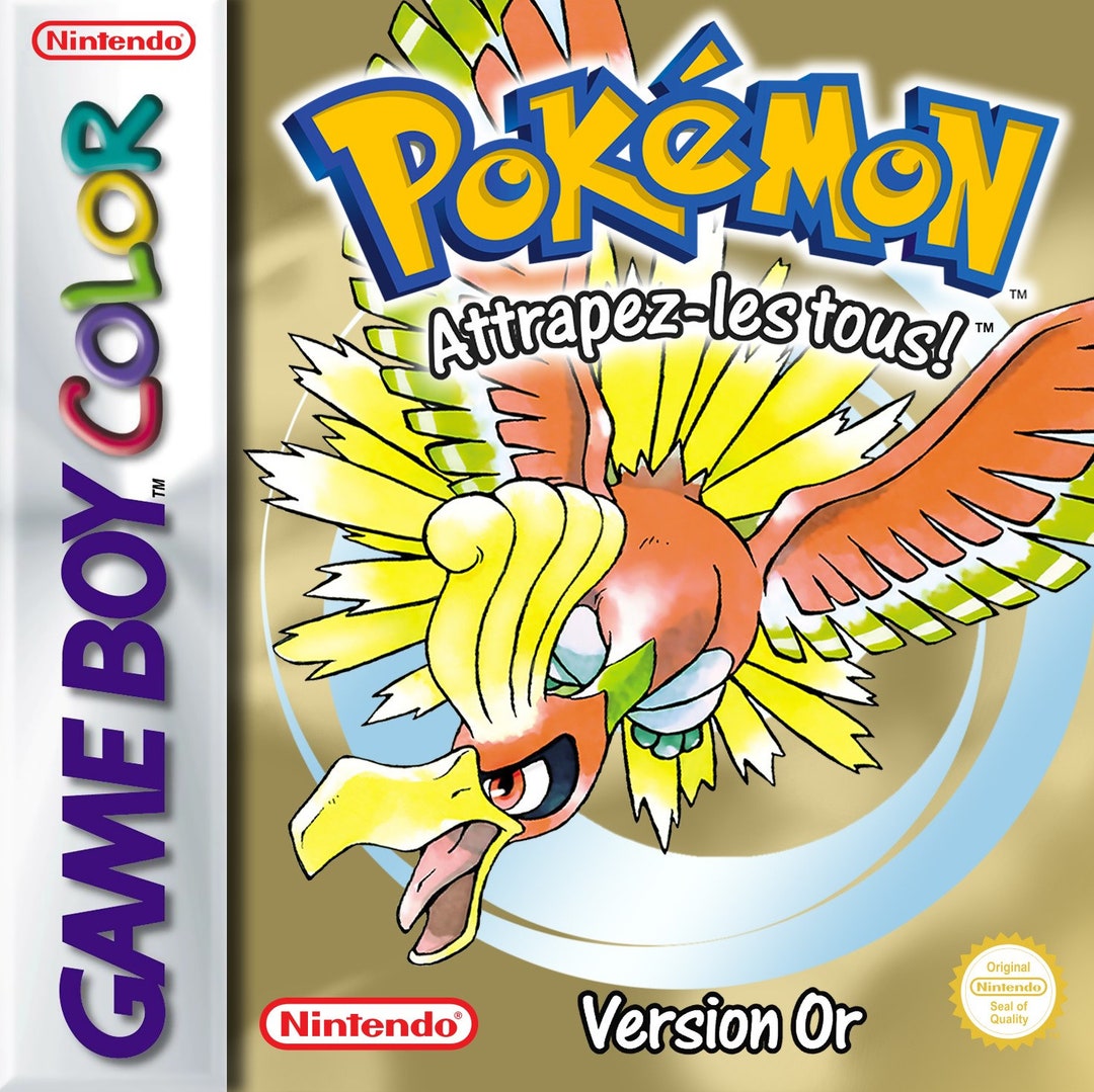 Pokemon Gold Version GBC Repro Box Superior Quality - Etsy