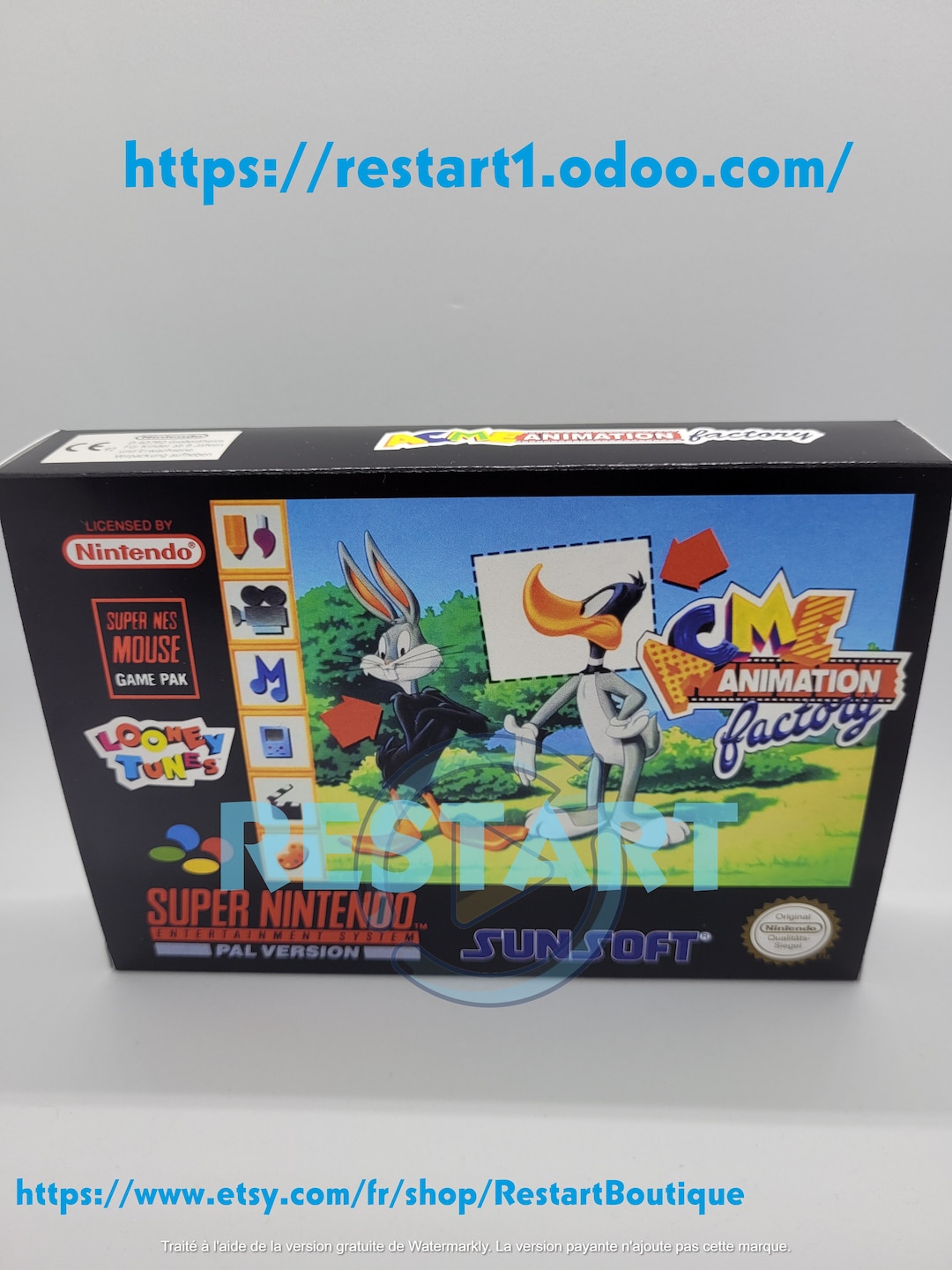 ACME Animation Factory SNES Repro Box Top Quality - Etsy