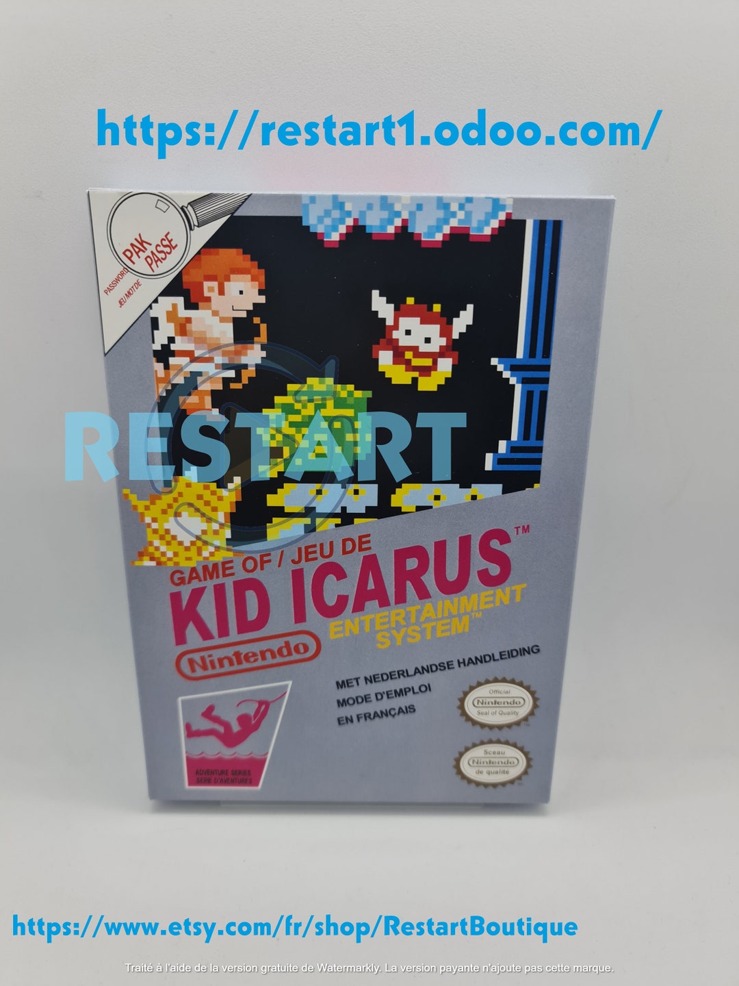 Kid Icarus NES Repro Box Premium Quality - Etsy