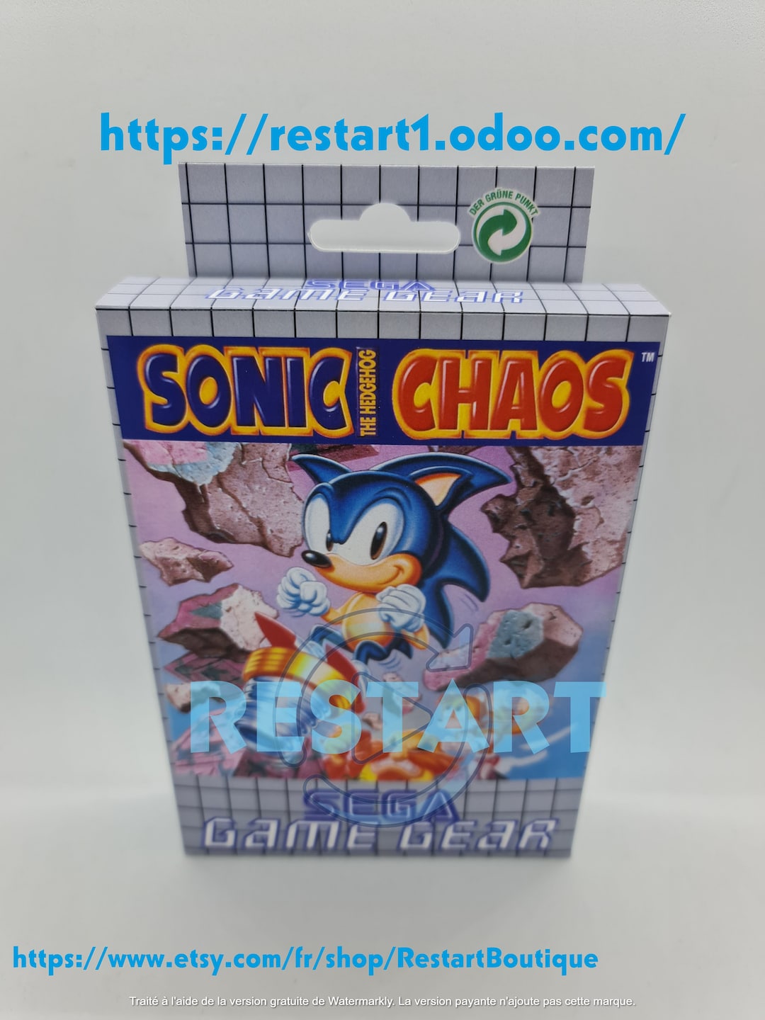 Sonic Chaos SEGA Game Gear Repro Box Premium Quality - Etsy
