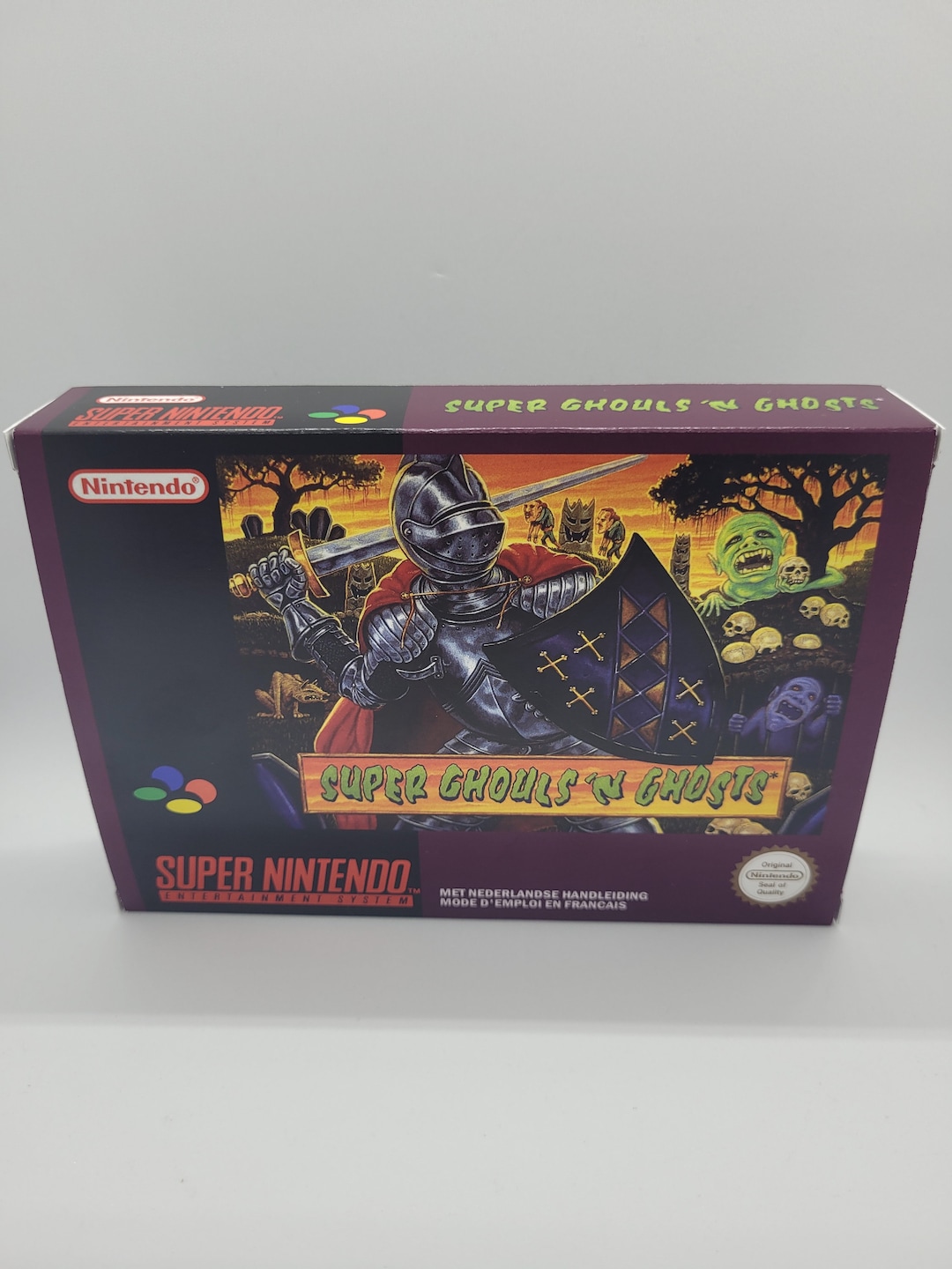 Super Ghouls 'N Ghosts SNES Repro Box Superior - Etsy