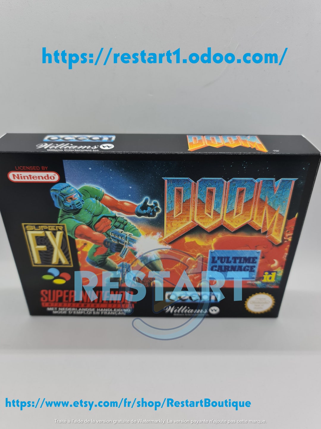 Doom SNES Repro Box Premium Quality - Etsy