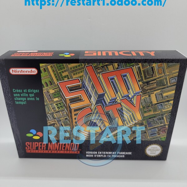 Sim City Snes Box - Etsy