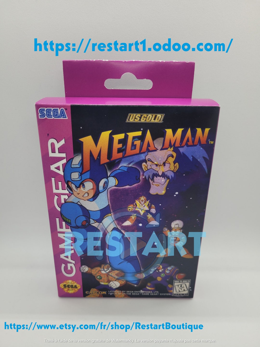 Mega Man SEGA Game Gear Repro Box Top Quality - Etsy