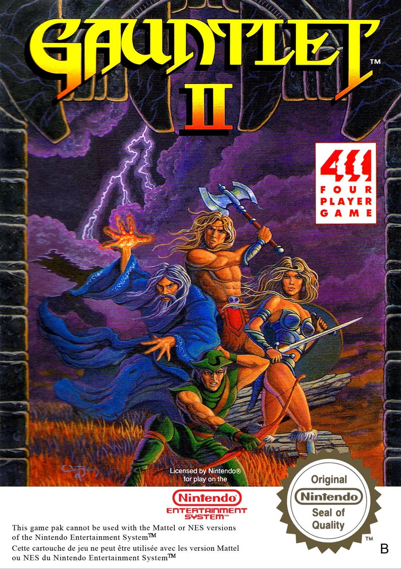 Gauntlet 2 NES Repro Box Superior Quality - Etsy