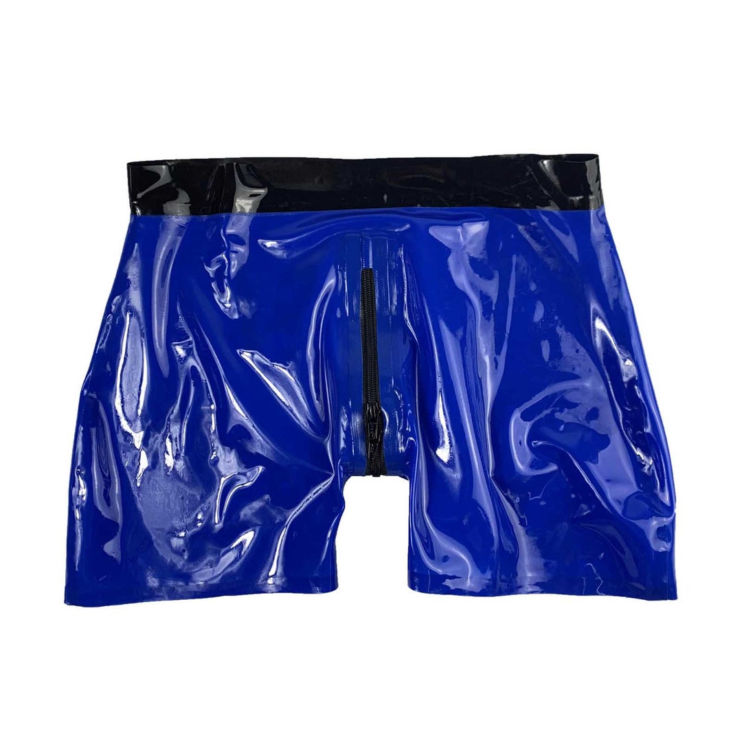 MONNIK Sexy Latex Briefs Shorts Panties Rubber Men Boxers Shorts ...